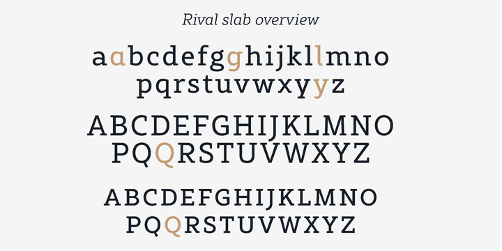Font dňa – Rival Slab — DeTePe [dtp]