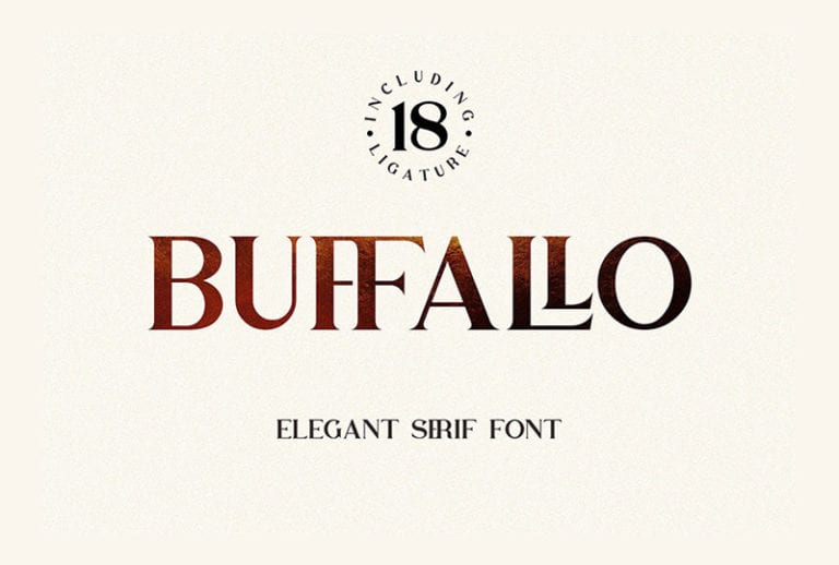 Stiahnite si bezplatne písmo Buffallo — DeTePe [dtp]