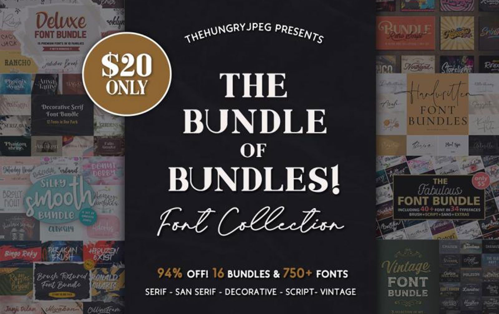 Stiahnite si The Bundle of Bundles plnú fontov — DeTePe [dtp]