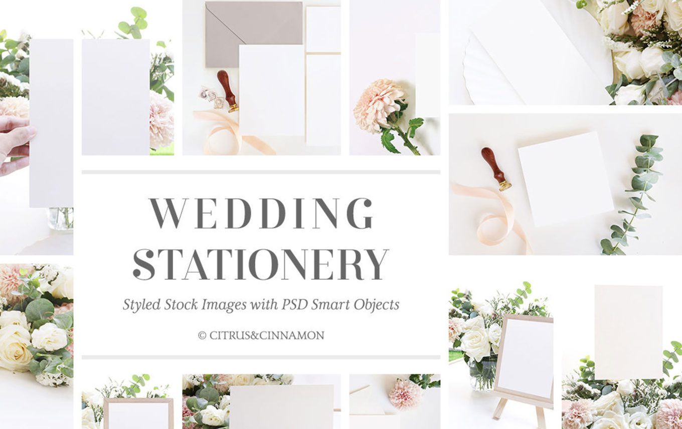 Stiahnite si mockupy svadobných tlačovín — DeTePe [dtp]