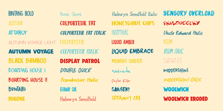 Font dňa – Hanoded’s Handmade Fonts Bundle – DeTePe [dtp]