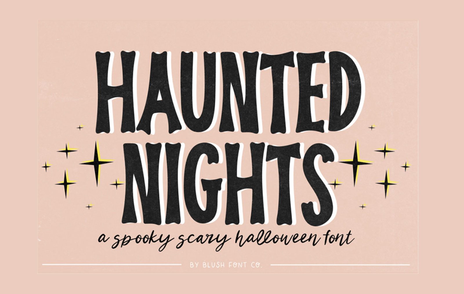 Stiahnite si výrazný nadpisový font Haunted Nights – DeTePe [dtp]