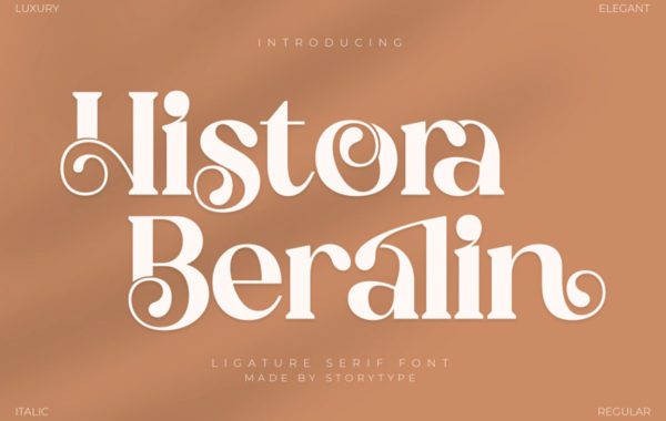 Stiahnite si elegantné písmo Histora Beralin — DeTePe [dtp]