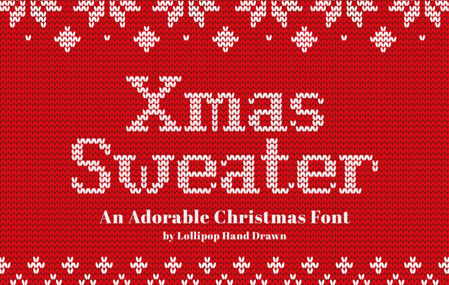 Stiahnite si písmo Xmas Sweater — DeTePe [dtp]