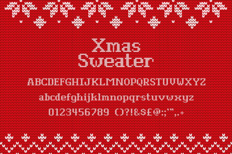 Stiahnite si písmo Xmas Sweater — DeTePe [dtp]